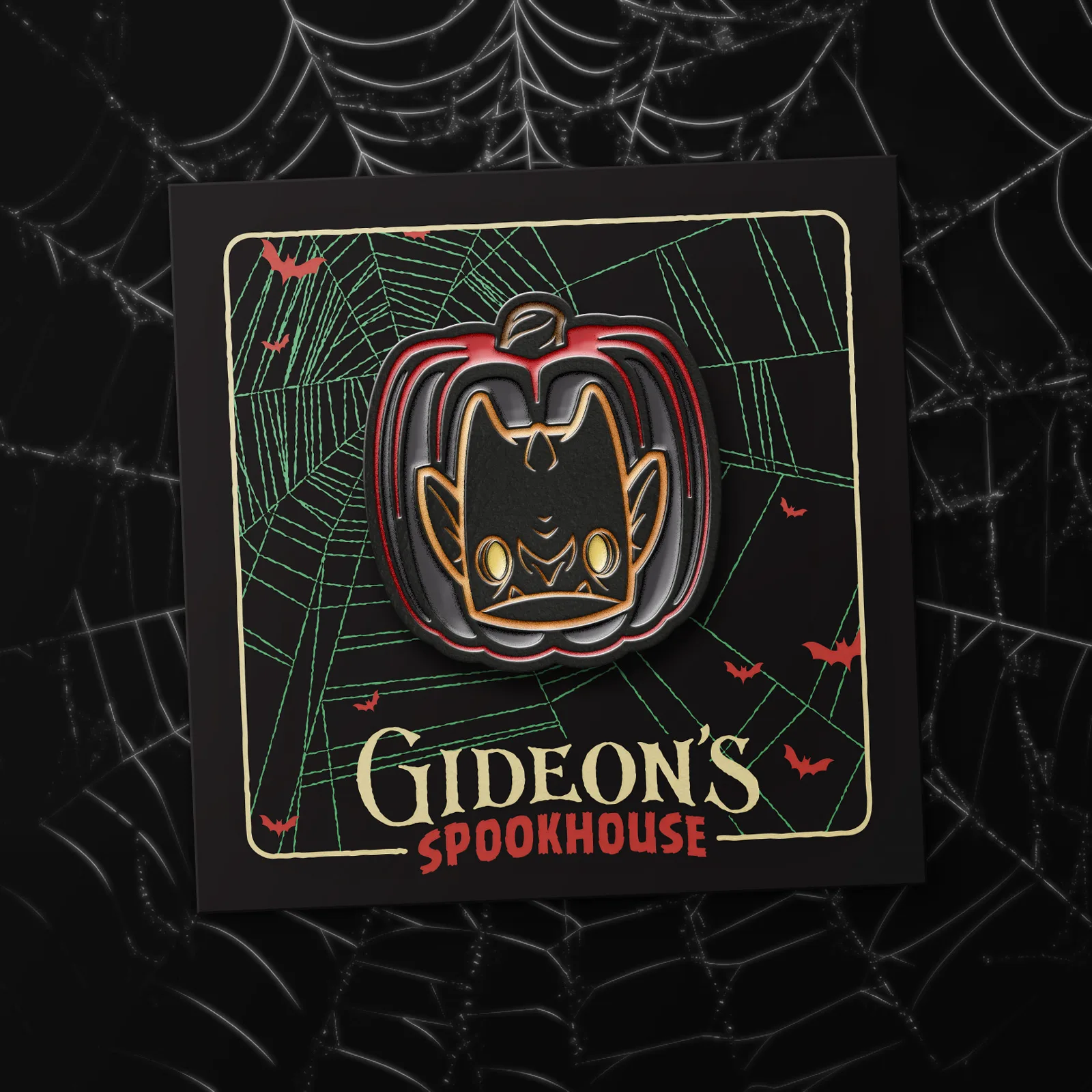 Gargoyle Jack-O-Lantern Collectible Pin - Gideon's Merch